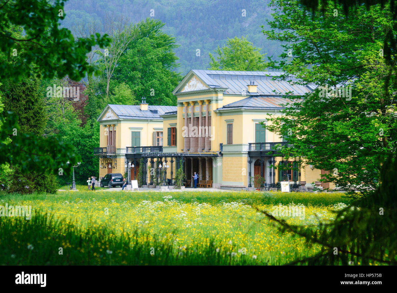 Bad Ischl, park Kaiserpark, Kaiservilla emporer castle, Salzkammergut ...