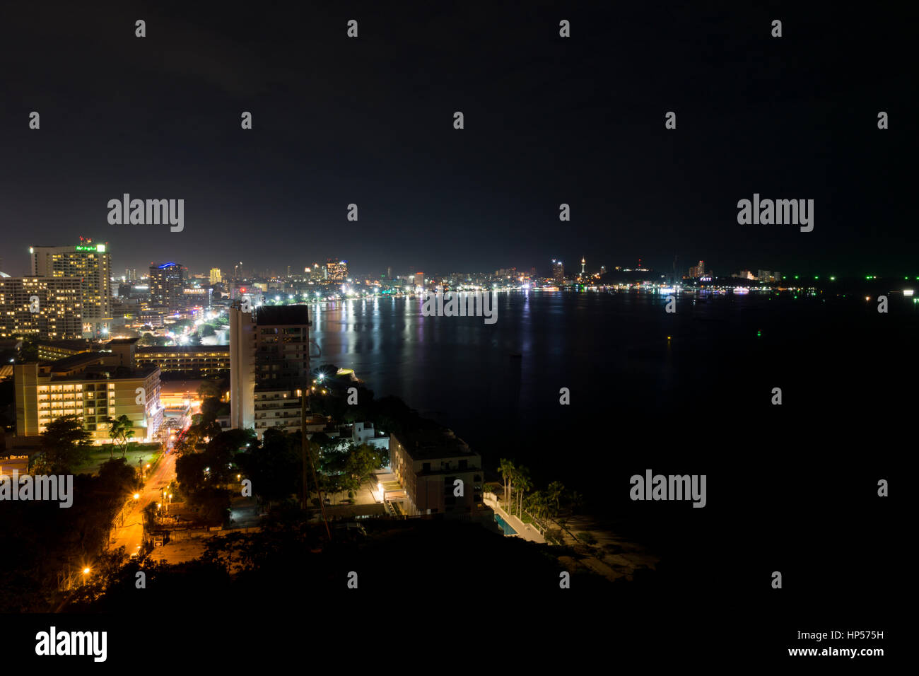 Pattaya at night Stock Photo - Alamy