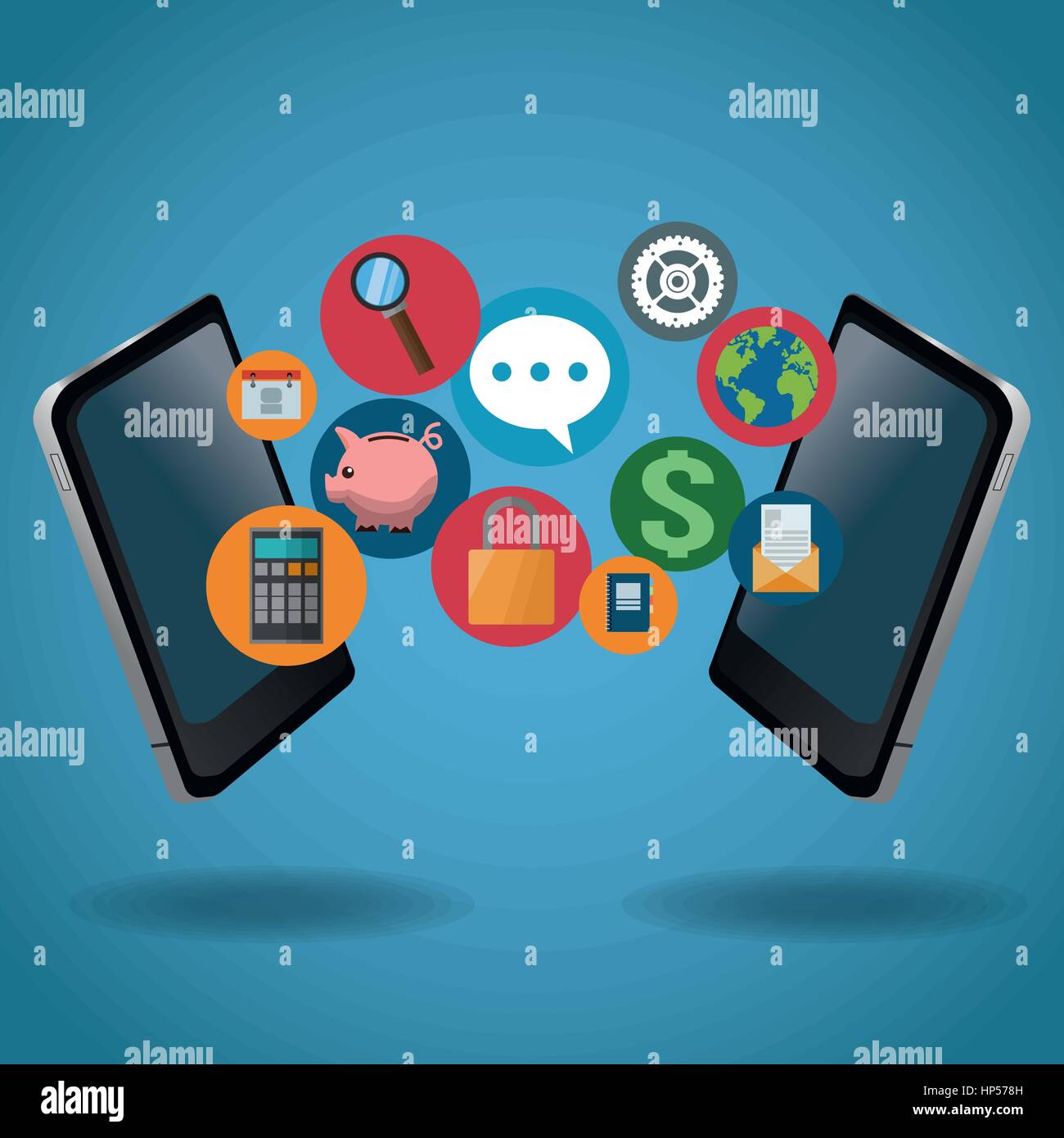 Mobile tools concept with icon design, vector illustration 10 eps ...