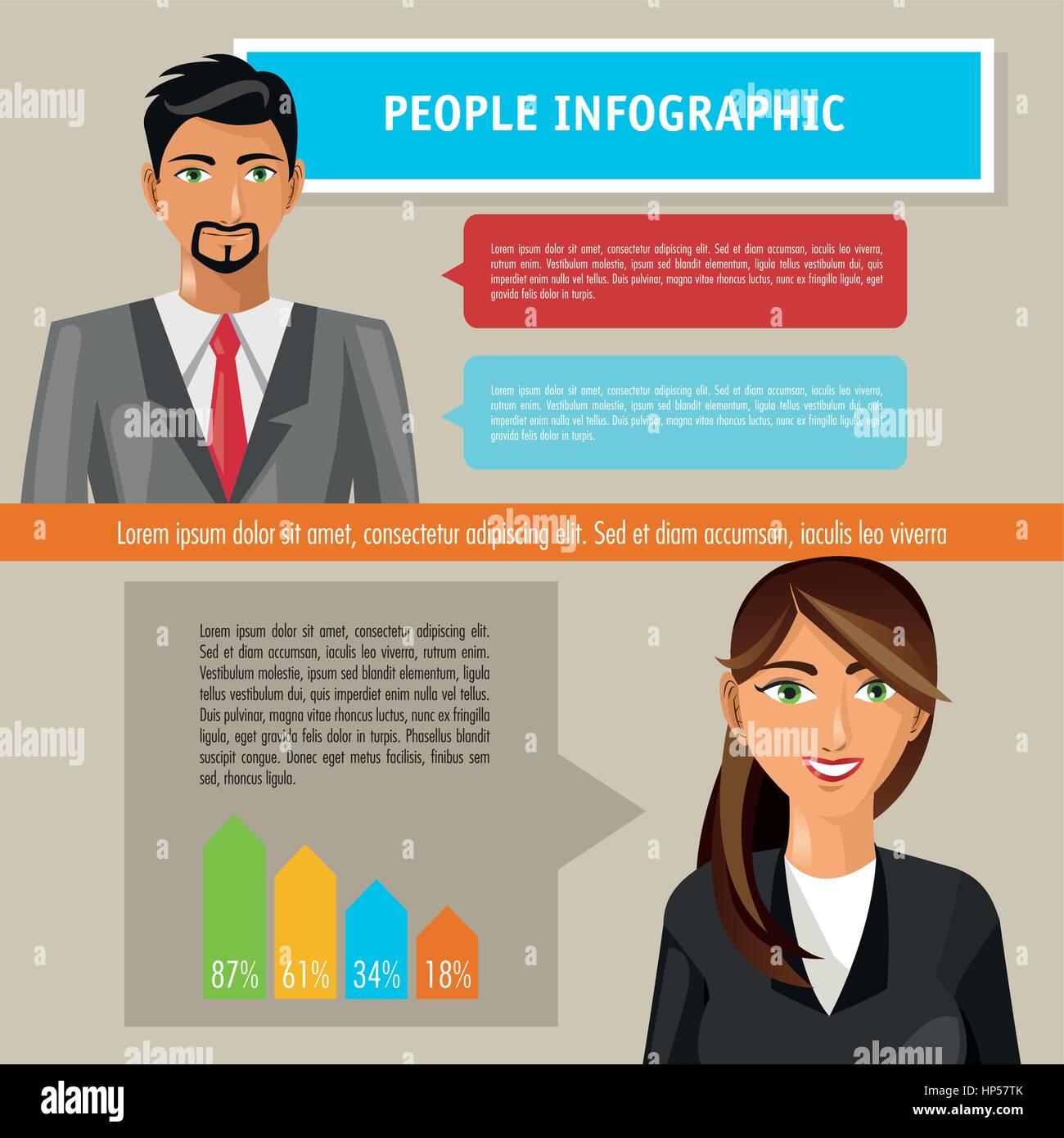 People infographic design Stock Vector Image & Art - Alamy