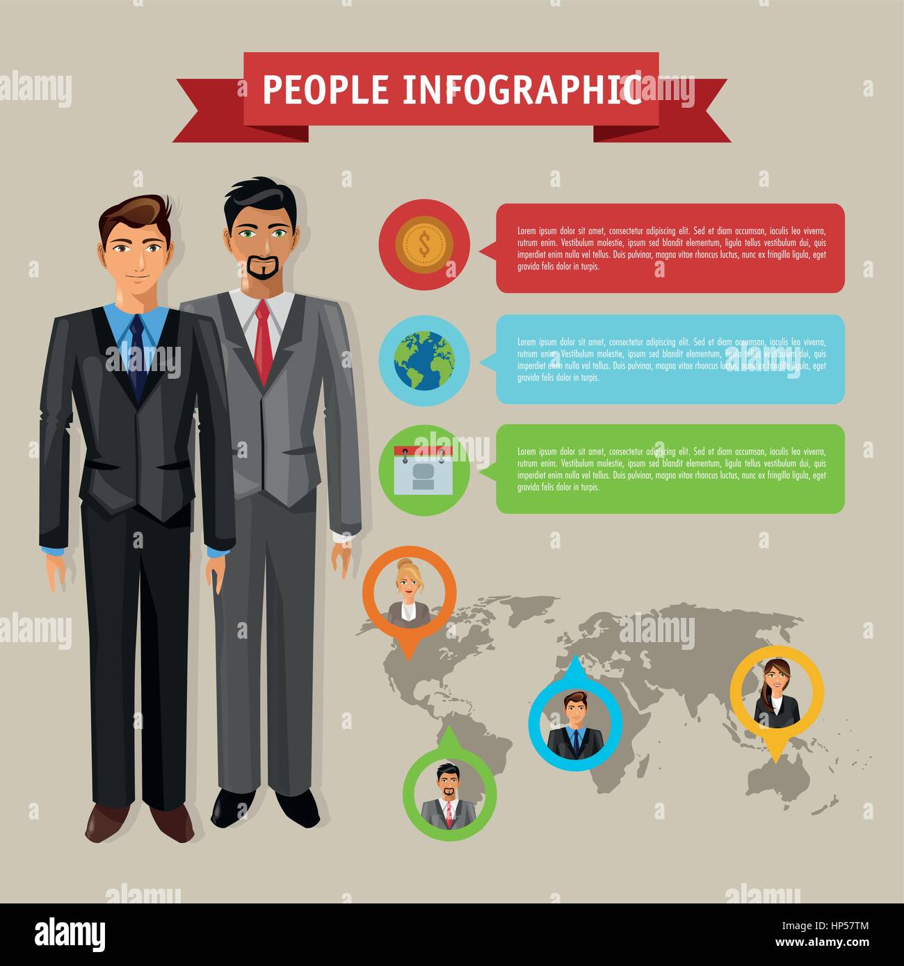 Document planet avatar man woman Stock Vector Images - Alamy