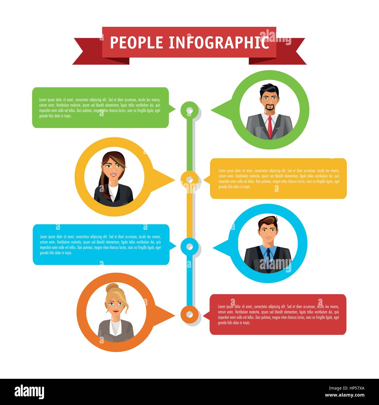 People infographic design Stock Vector Image & Art - Alamy