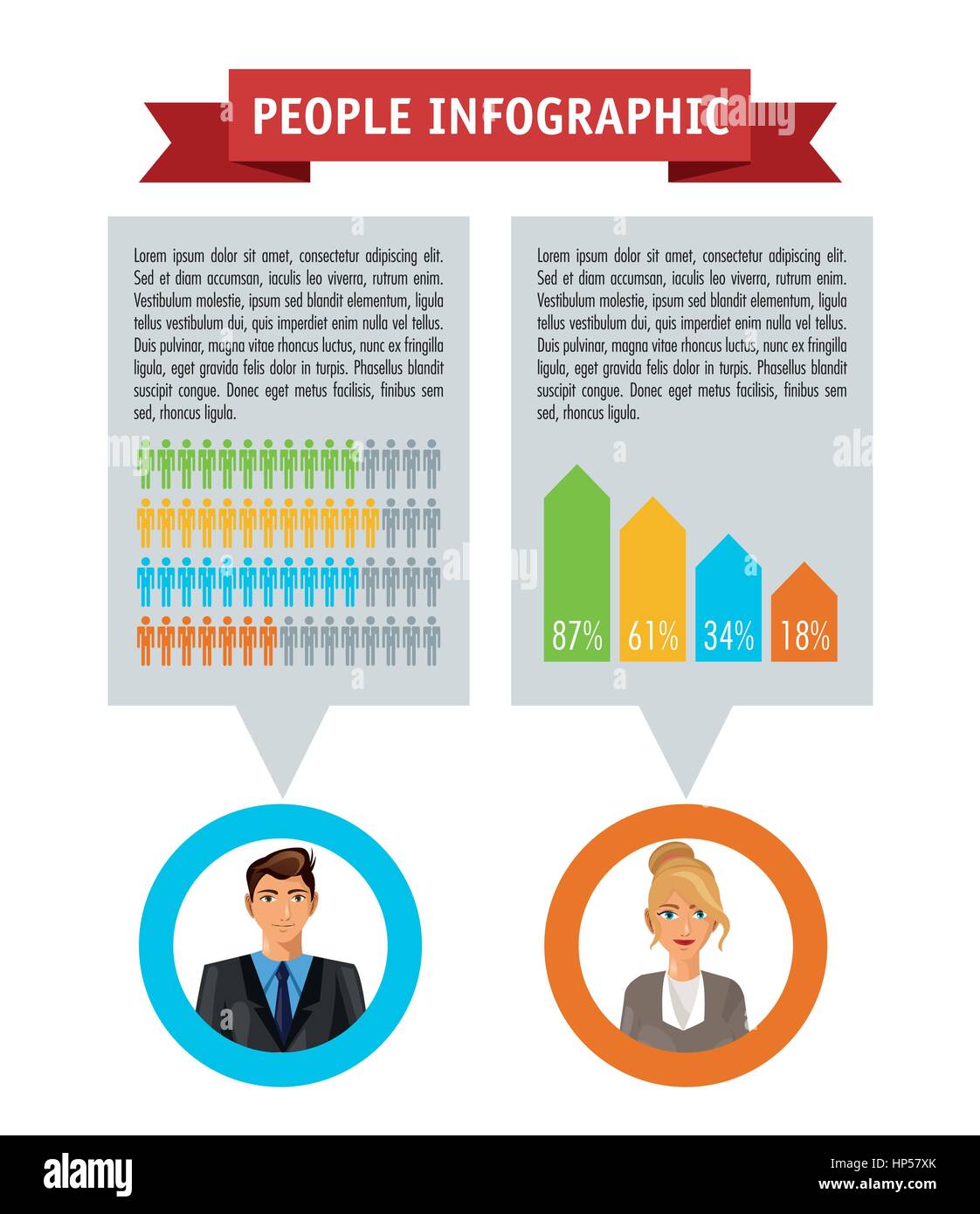 People infographic design Stock Vector Image & Art - Alamy