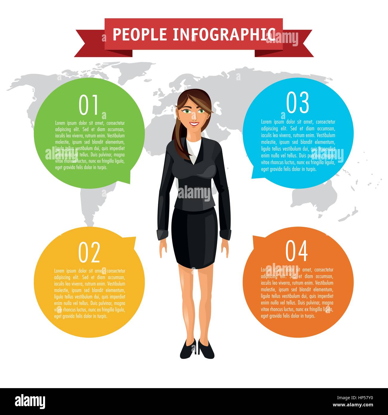 People infographic design Stock Vector Image & Art - Alamy