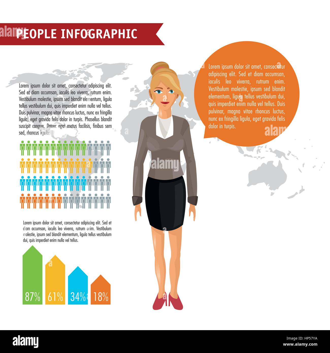 People infographic design Stock Vector Image & Art - Alamy