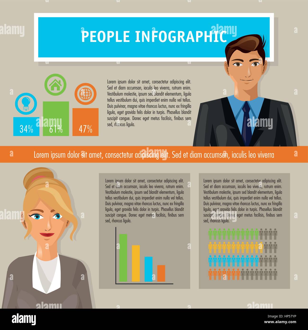 People infographic design Stock Vector Image & Art - Alamy