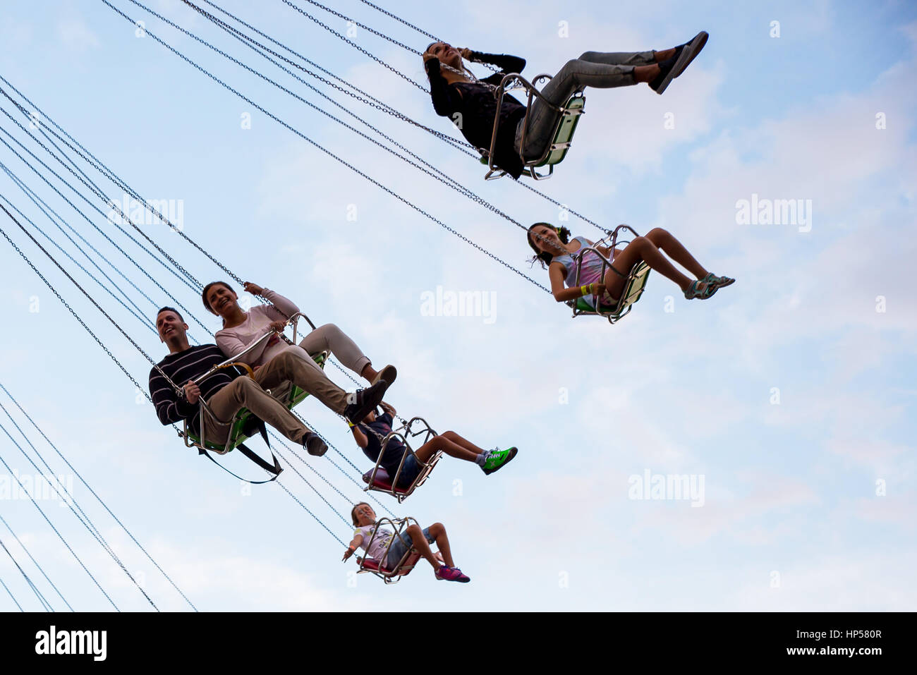 Barcelona tibidabo funfair ride fun hi-res stock photography and images ...