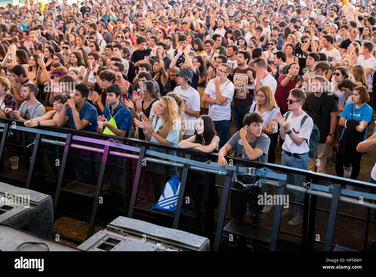 MADRID - SEP 12: Crowd in a concert at Dcode Festival on September 12 ...