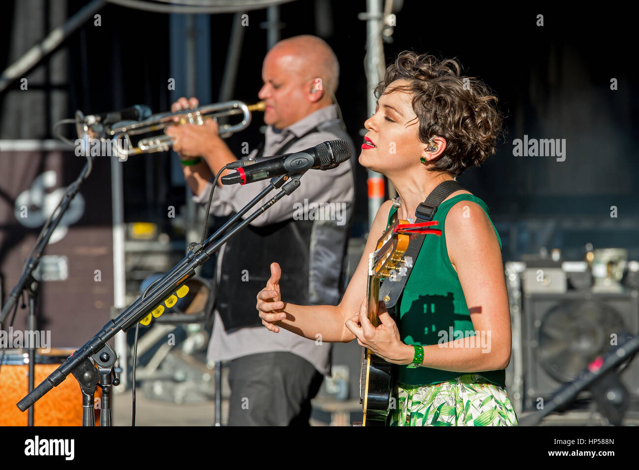 MADRID - SEP 12: Natalia Lafourcade (singer from Mexico) performs at ...