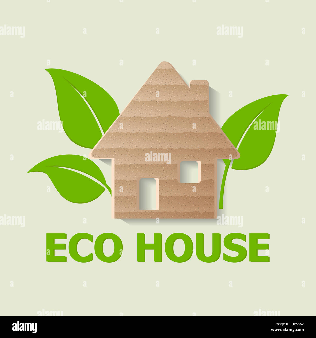 Ecology house icon hi-res stock photography and images - Alamy