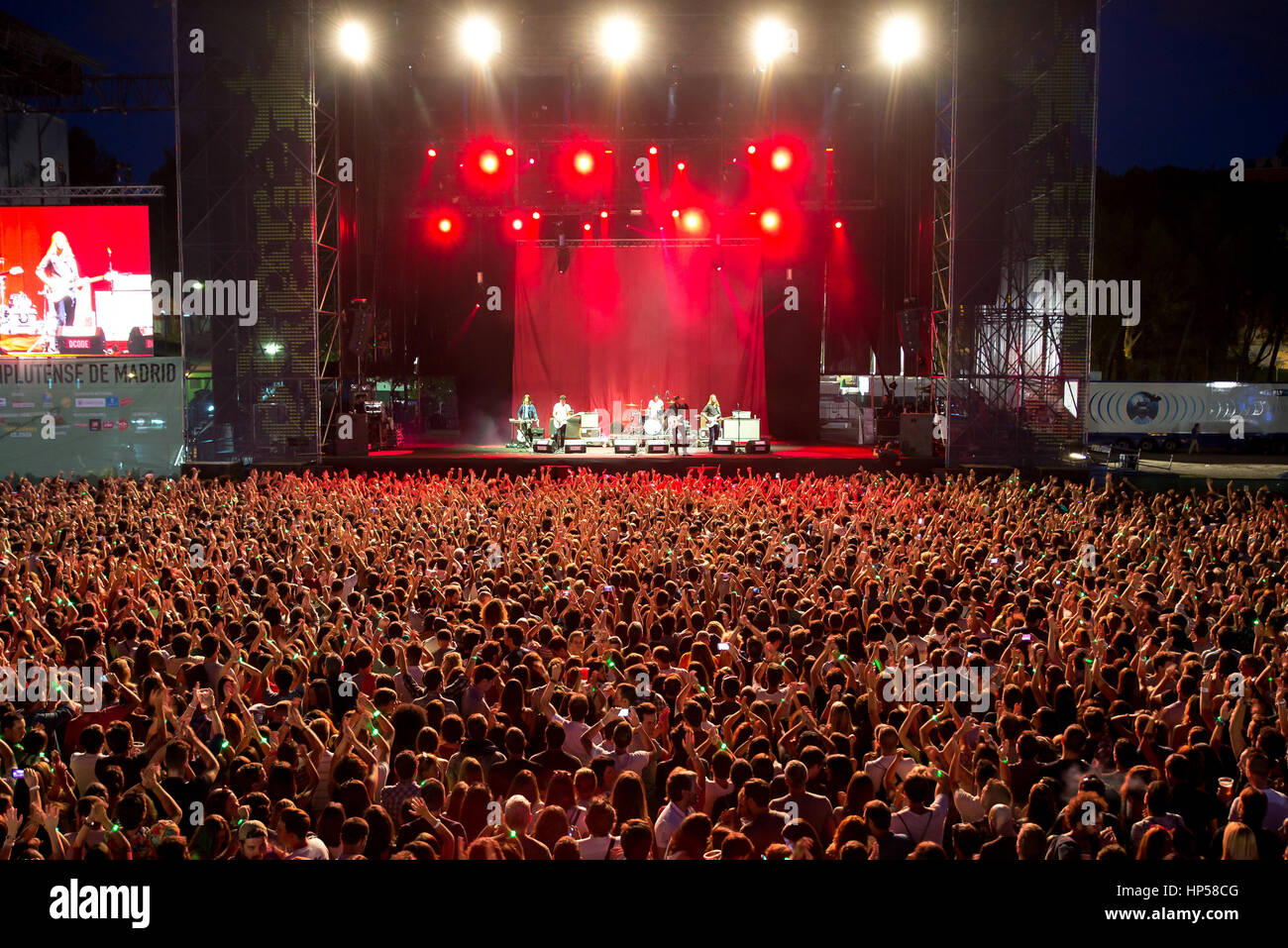 MADRID - SEP 12: Crowd in a concert at Dcode Festival on September 12 ...