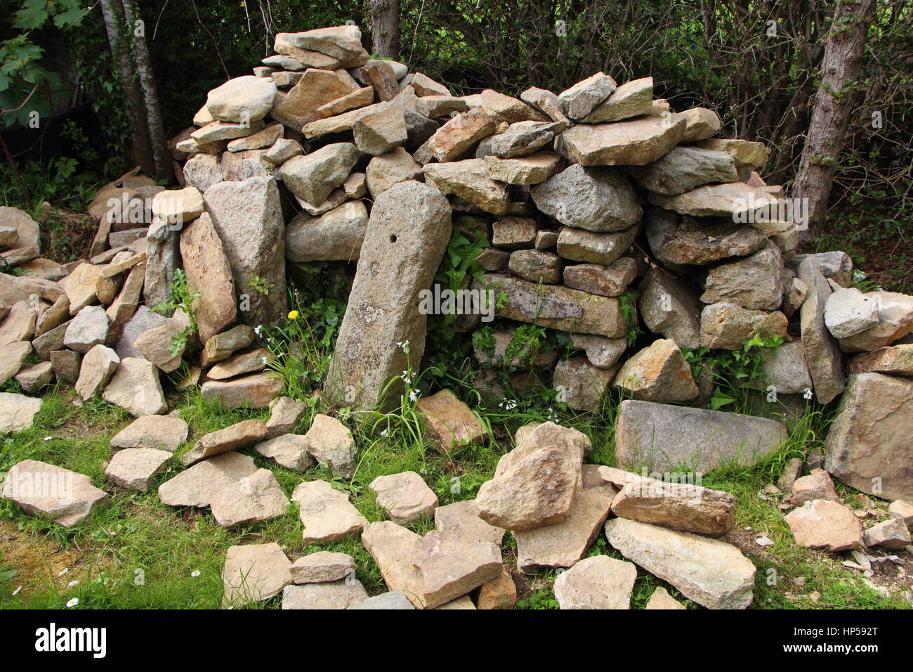Heap of stones Stock Photo - Alamy
