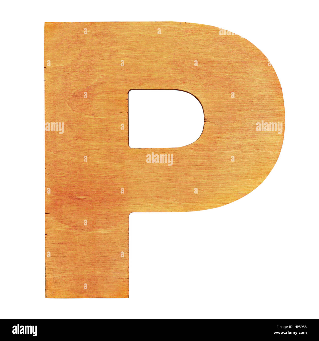 Old wooden letter P on wooden background. One of full alphabet wooden ...