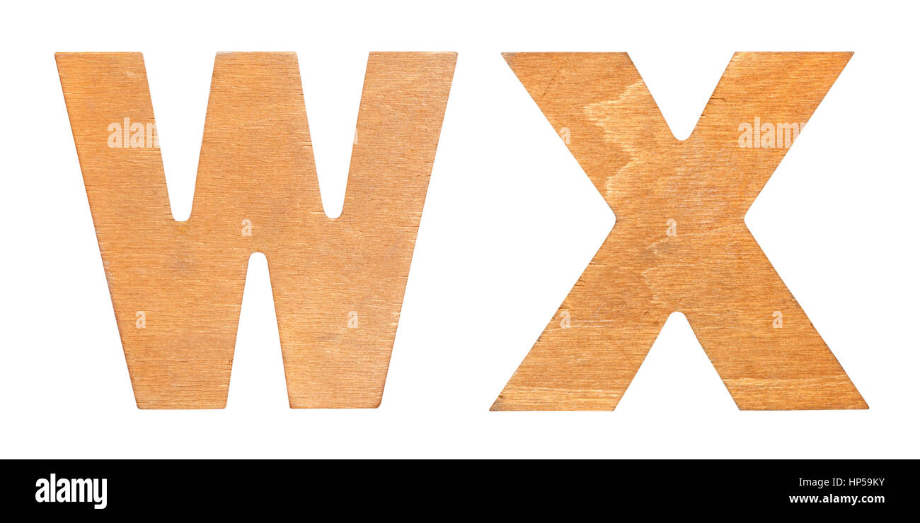 Wx letter hi-res stock photography and images - Alamy