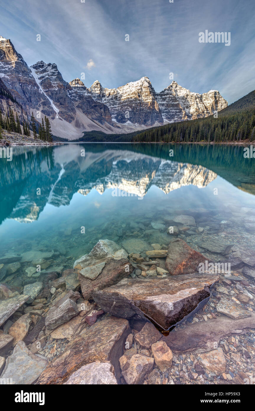 Moraine lake beautiful landscape in hi-res stock photography and images - Alamy