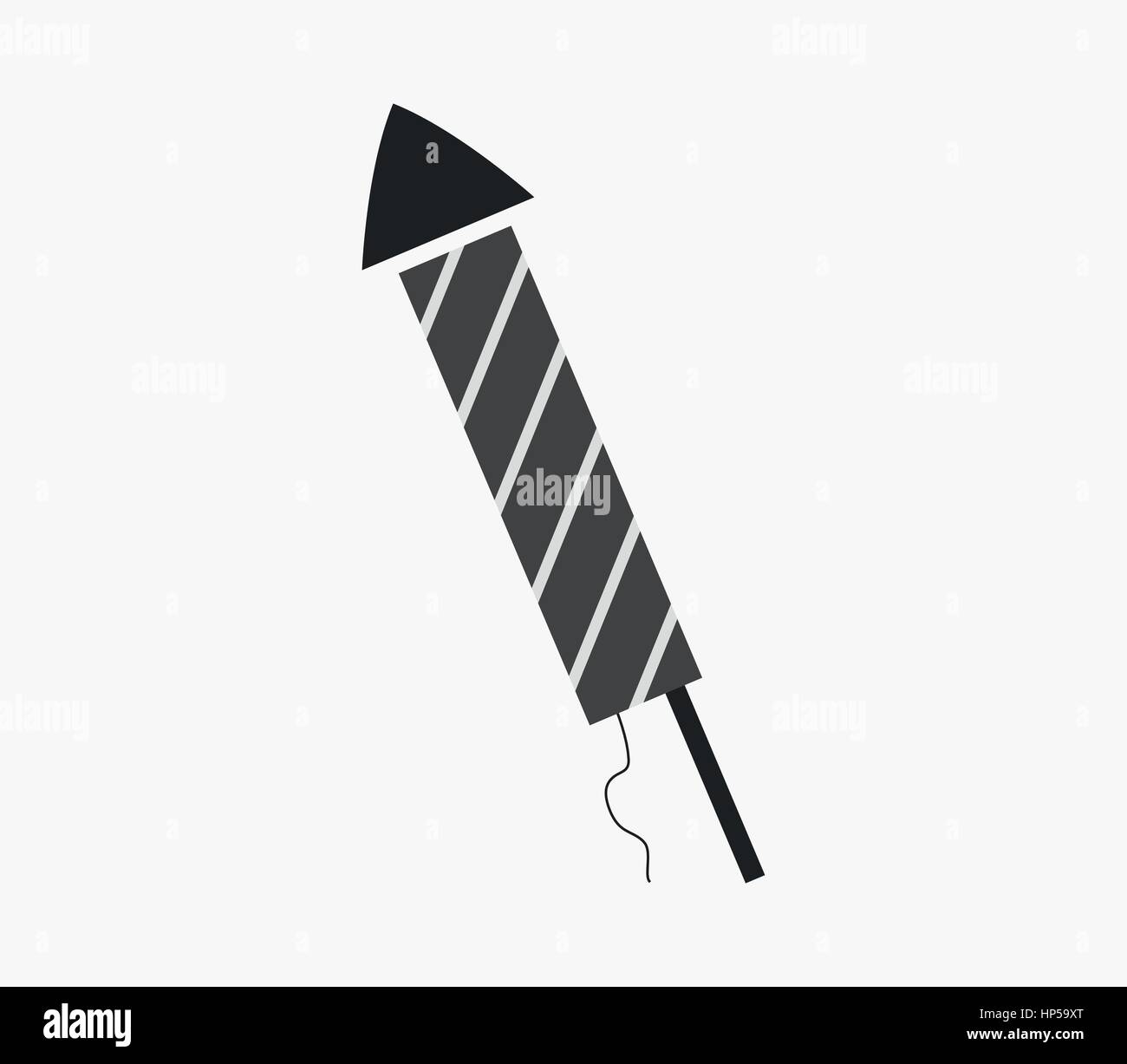 Christmas firework rocket icon Stock Vector Images - Alamy