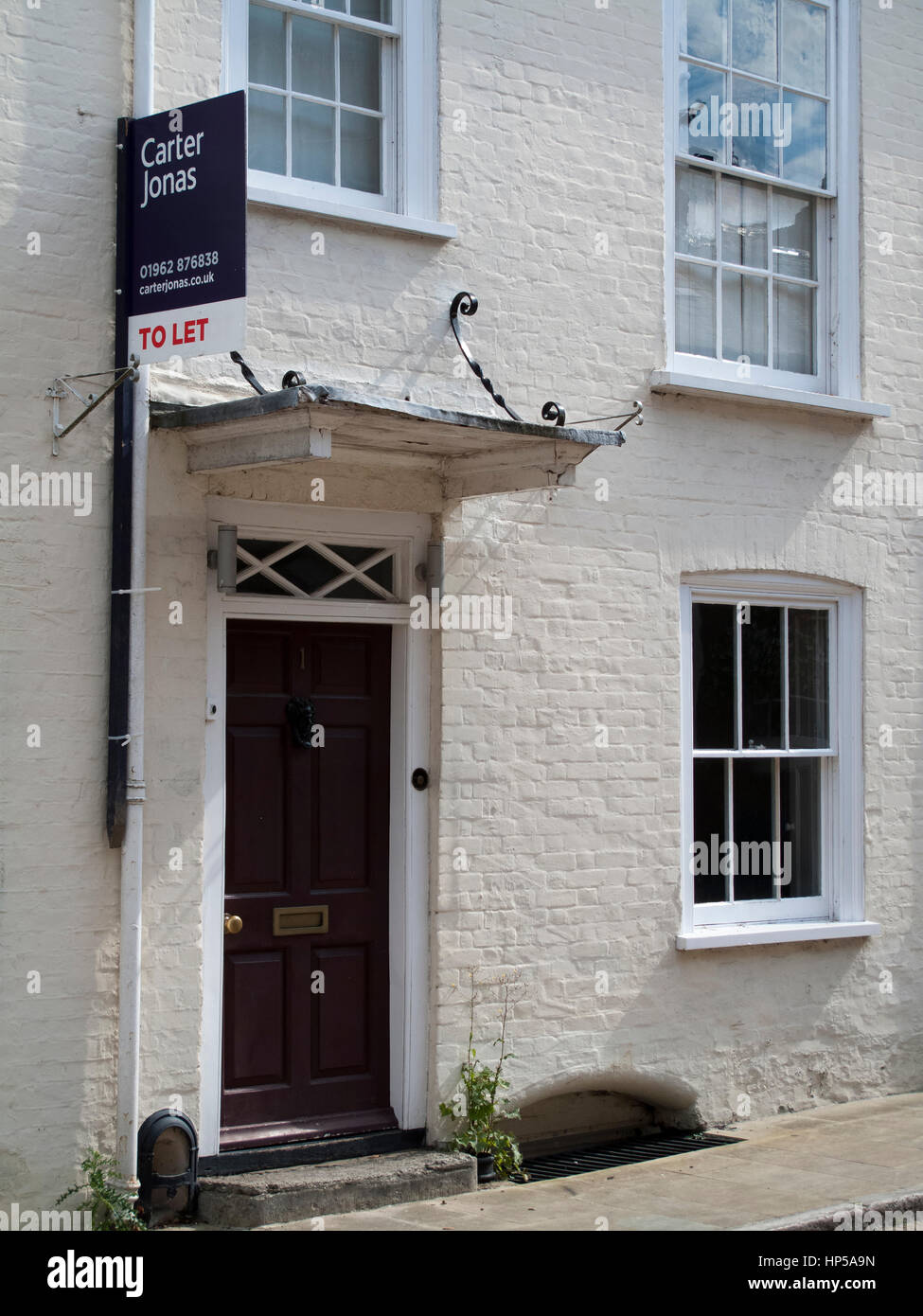 Estate agent residential under offer house for sale sign Stock Photo ...