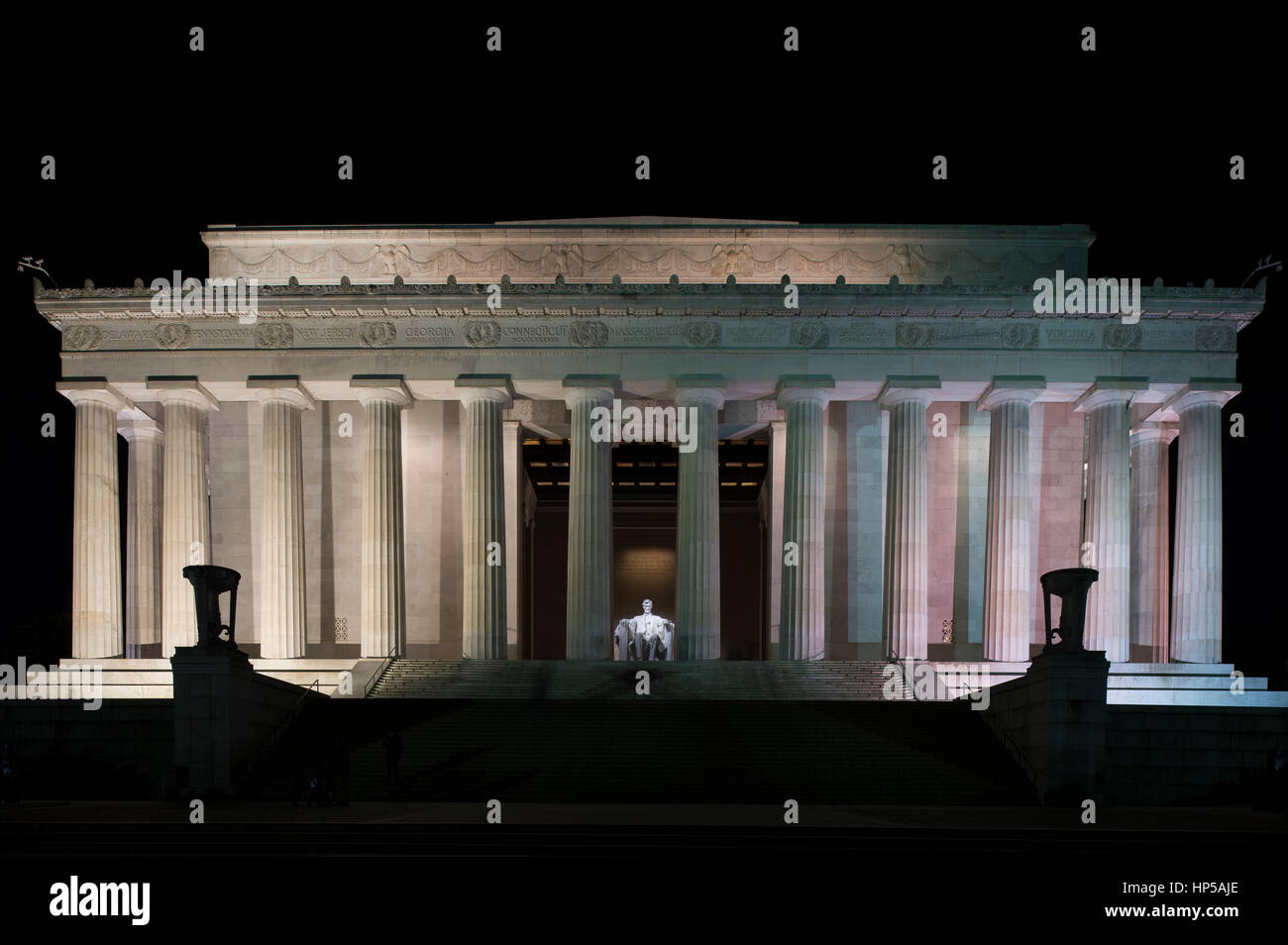 Washington, D.C., USA - January 19, 2016: The Lincoln Memorial is an ...