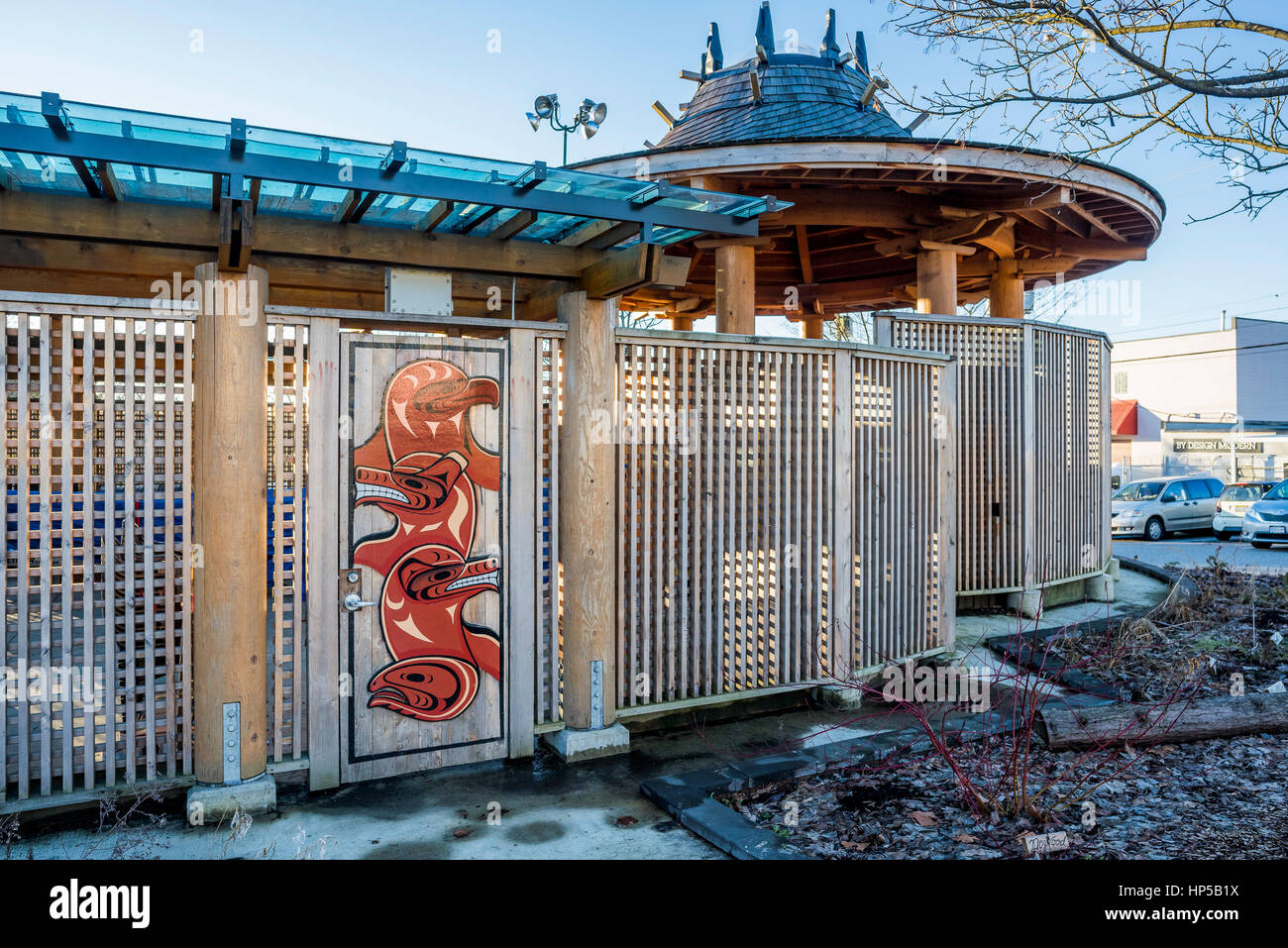 Native carving shed, Britannia Centre, Vancouver, British Columbia ...