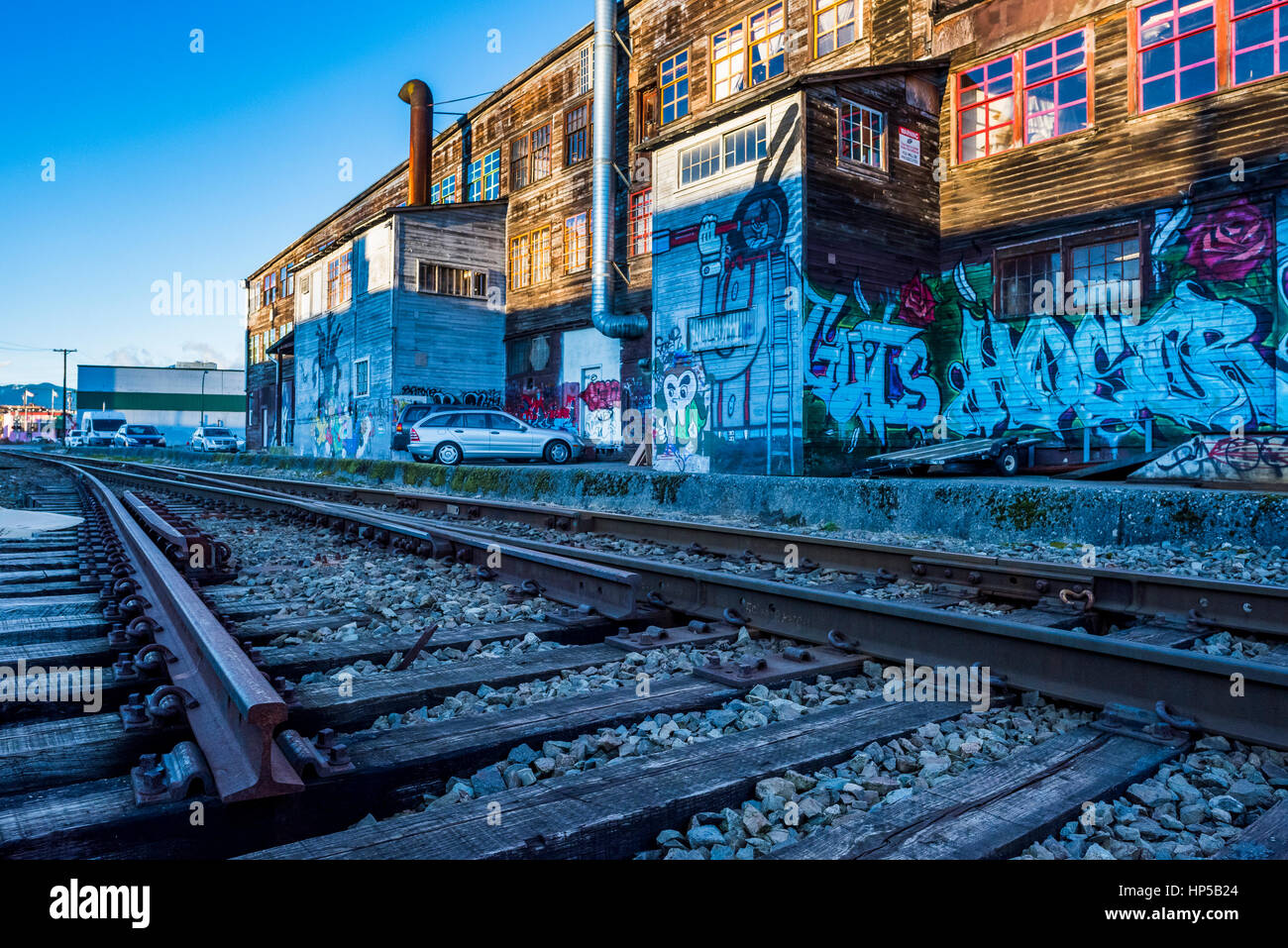 Back alley graffiti, Parker Street Artist Studios, Vancouver, British ...
