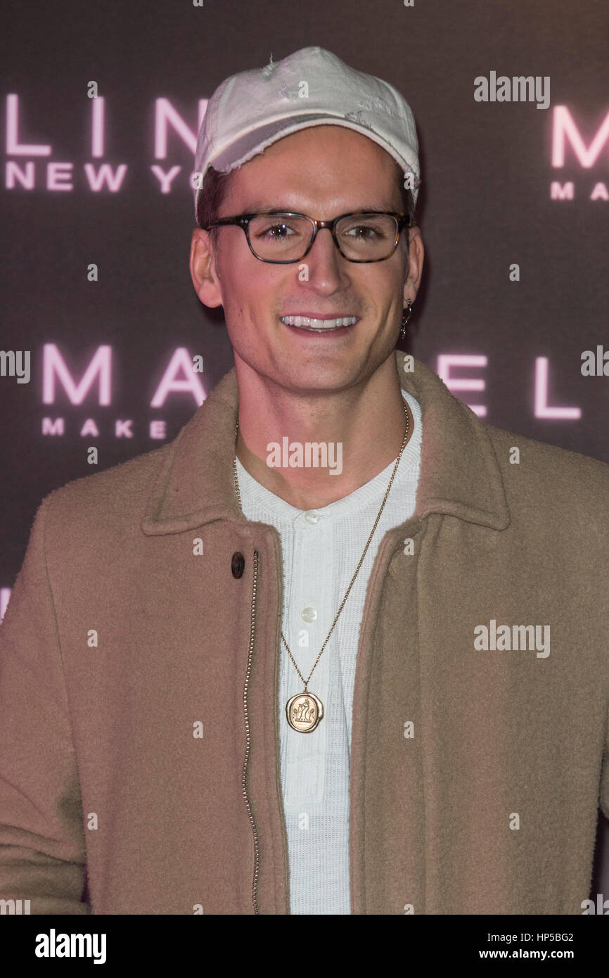 London, UK. 18 February 2017. Oliver Proudlock attends the Maybelline ...