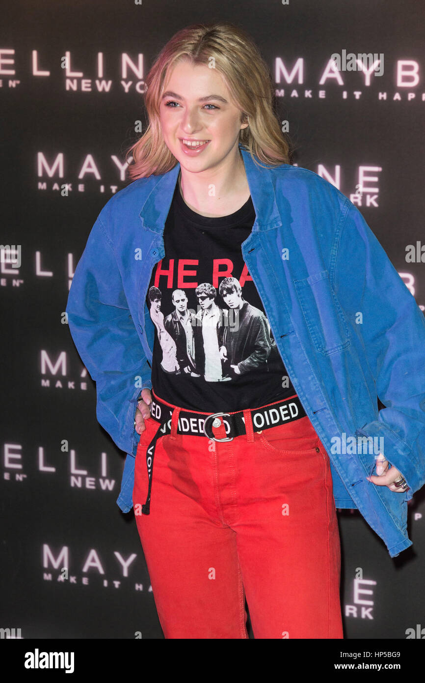 London, UK. 18 February 2017. Anais Gallagher attends the Maybelline ...