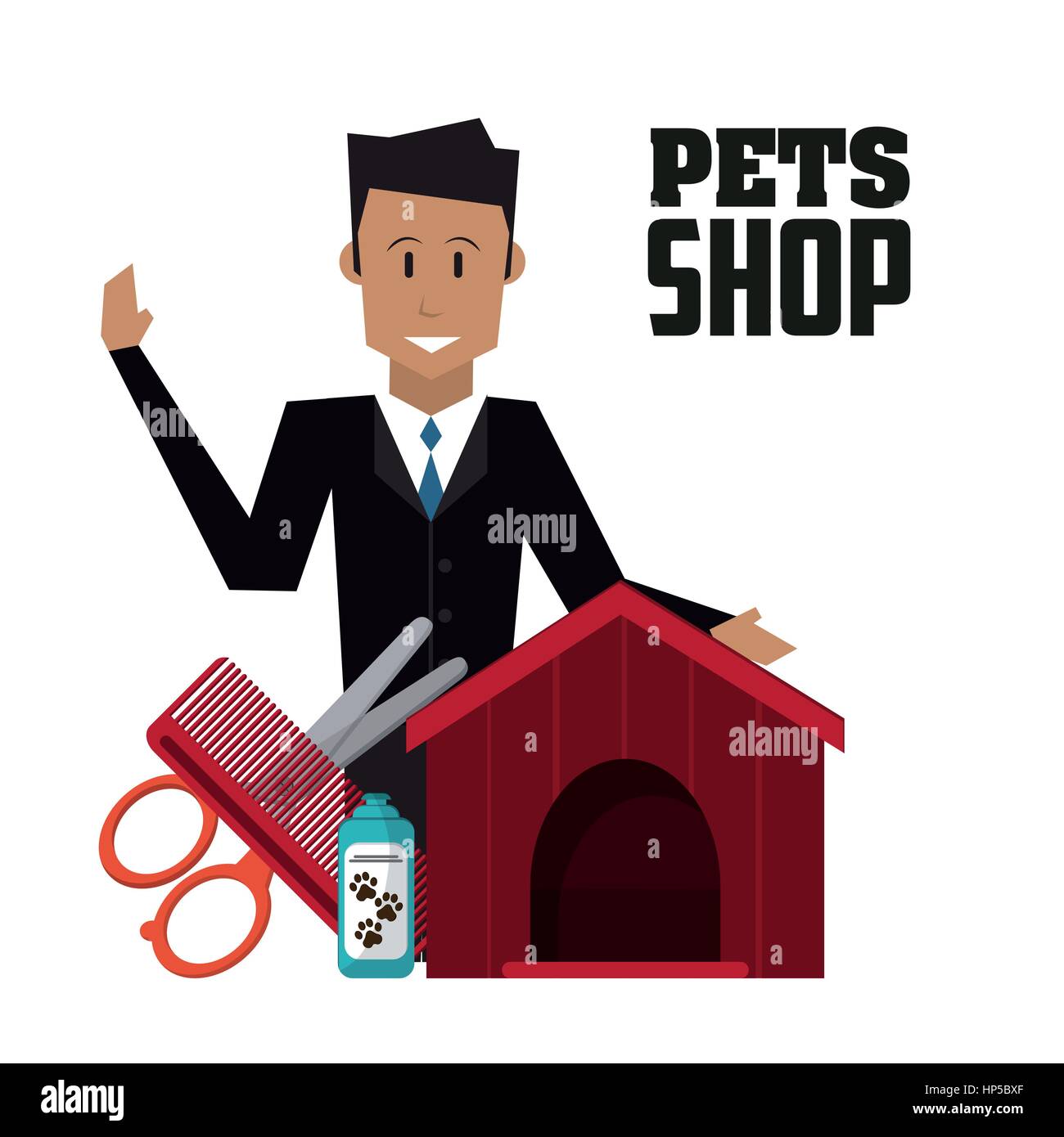 Pet shop concept with icon design, vector illustration 10 eps graphic ...