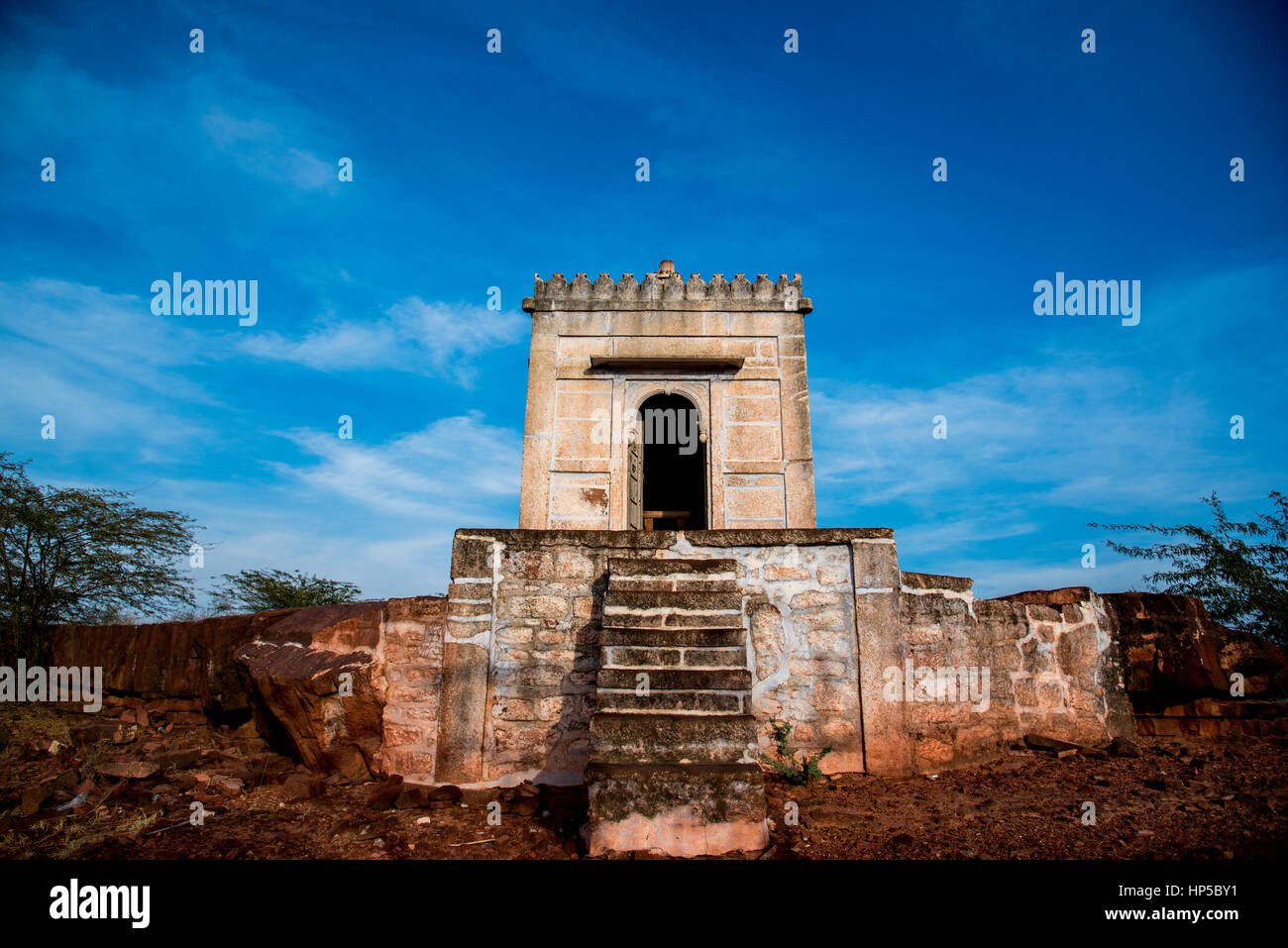 A Jain temple dedicated to Lord Mahavira at a hilltop in Osian with the ...