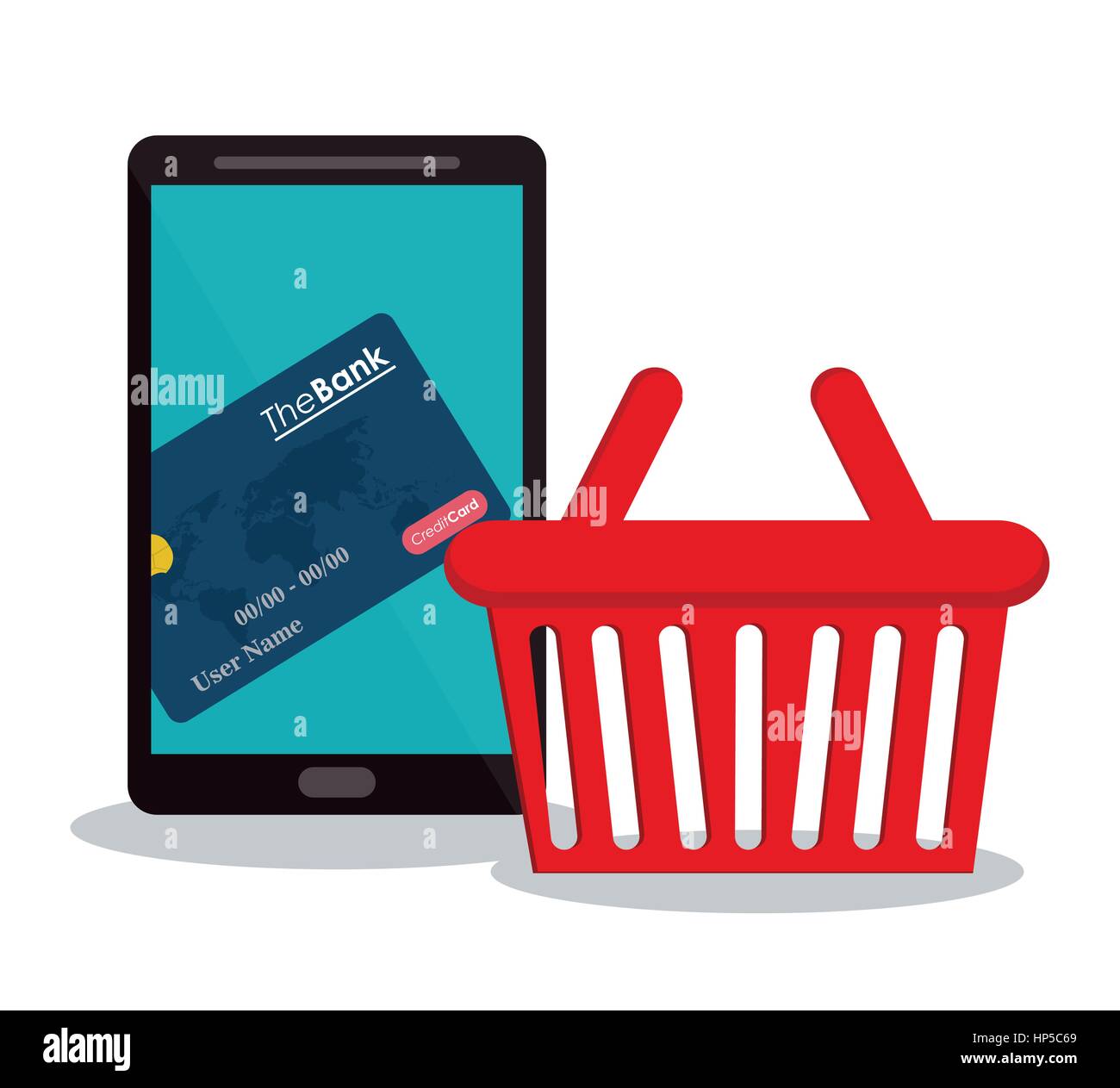 Shopping concept with payment icon design, vector illustration 10 eps ...