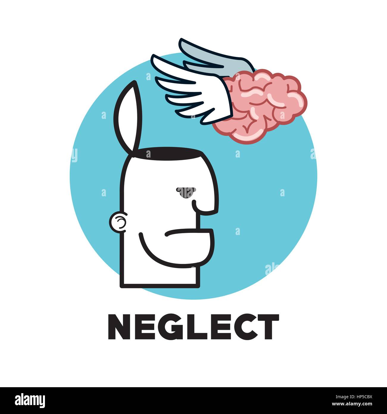 Neglect concept with icon design, vector illustration 10 eps graphic ...