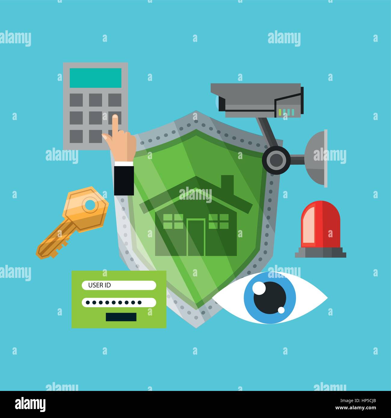 security concept with icon design, vector illustration 10 eps graphic ...