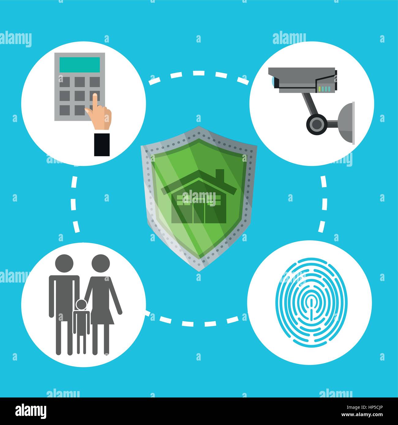 security concept with icon design, vector illustration 10 eps graphic ...
