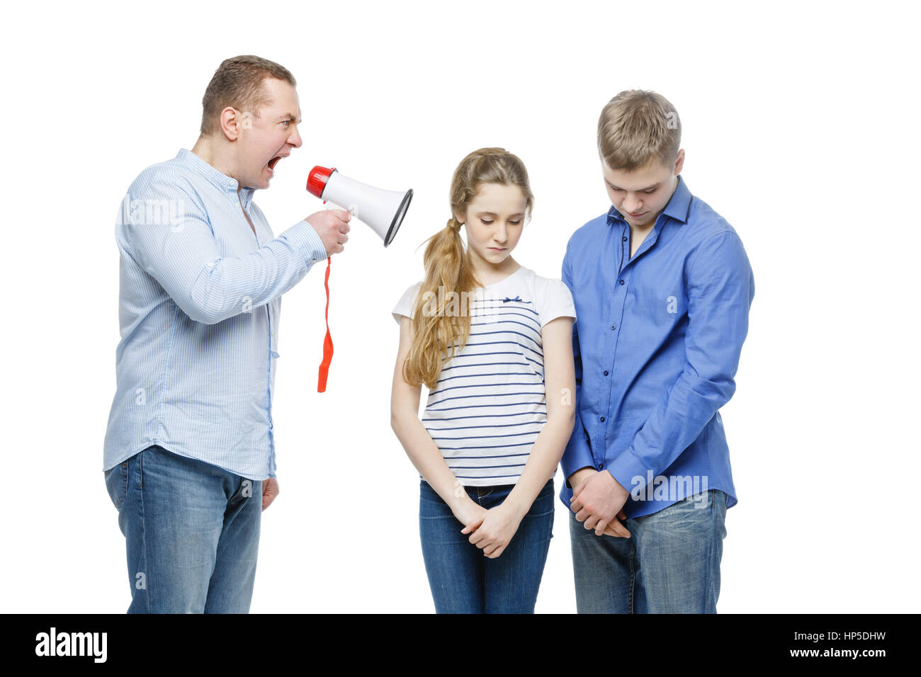 Angry Man Yelling At Kid
