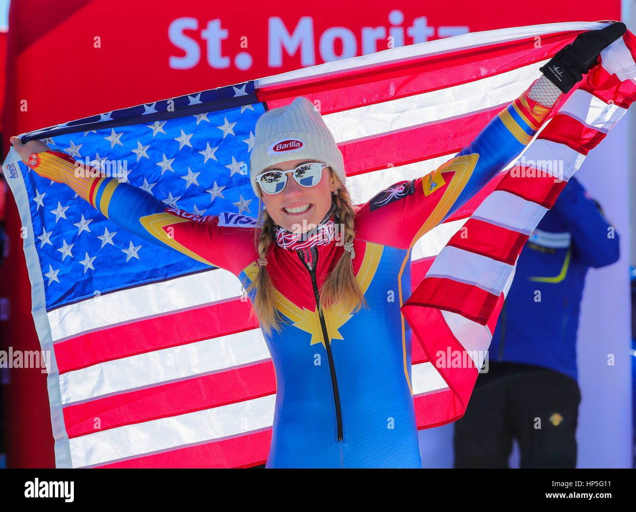 St. Moritz, Germany. 18th Feb, 2017. Mikaela Shiffrin from the US ...