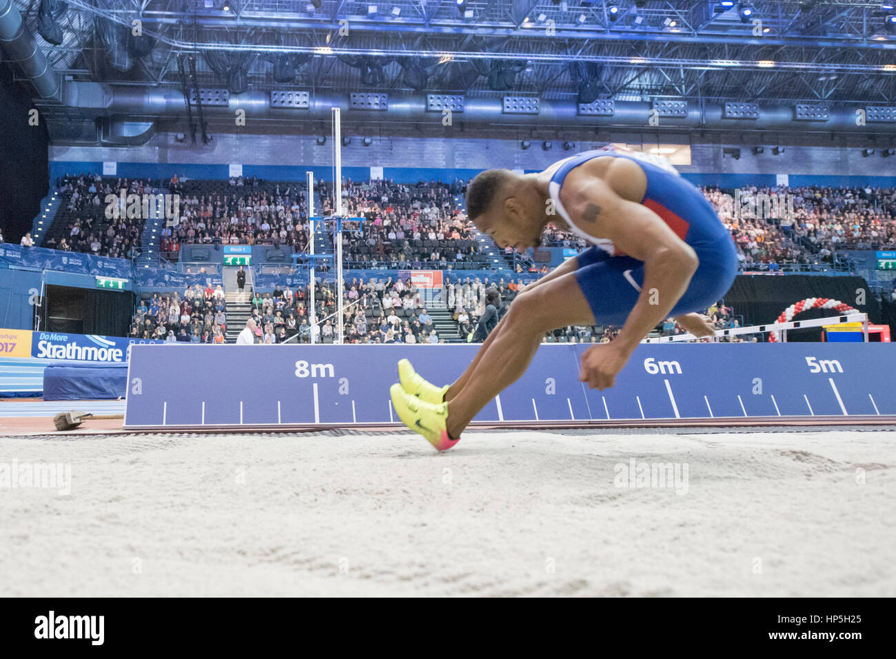 Birmingham, UK. 18th Feb, 2017. Dan Bramble competes in the Muller ...