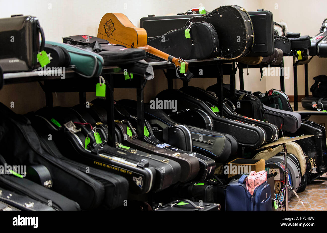 Kansas City, Missouri, USA. 17th Feb, 2017. The instrument check room ...