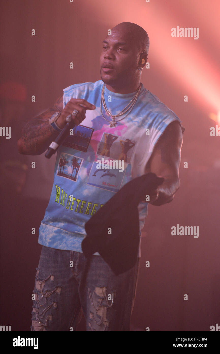 Miami Beach, FL, USA. 17th Feb, 2017. Flo Rida poses backstage at Liv ...