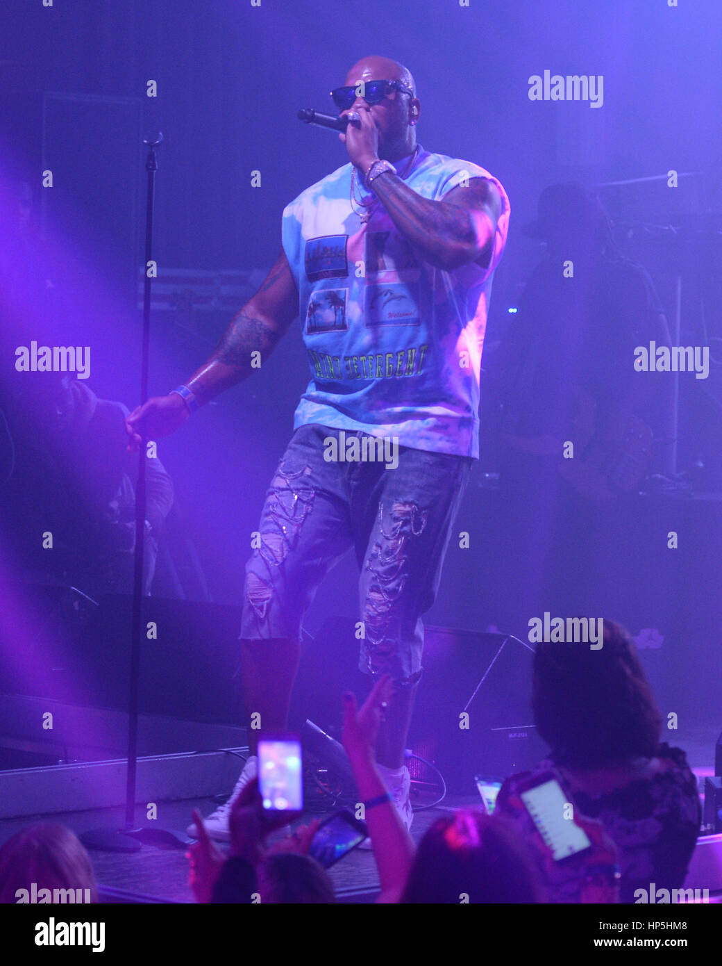 Miami Beach, FL, USA. 17th Feb, 2017. Flo Rida poses backstage at Liv ...