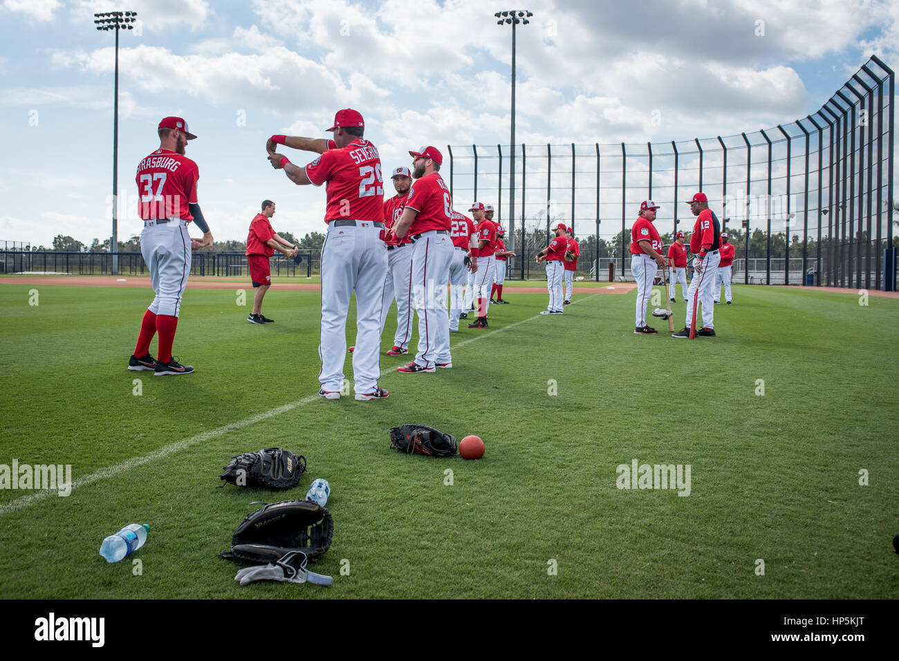 West Palm Beach, Florida, USA. 18th Feb, 2017. Washington Nationals ...