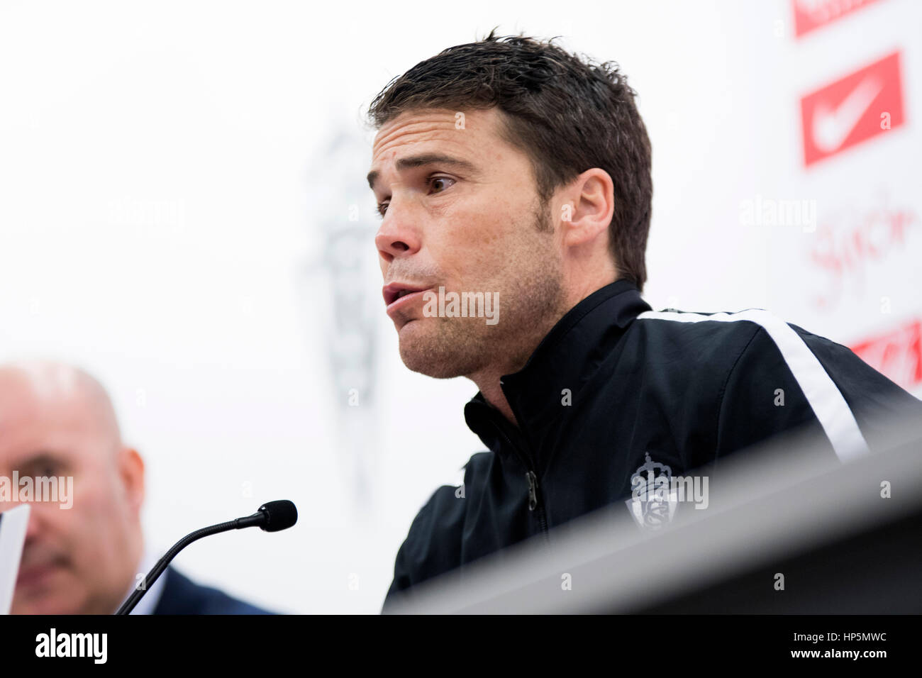 Gijon, Spain. 18th February, 2017. Joan Fransec Ferrer ‘Rubi’ (Coach ...