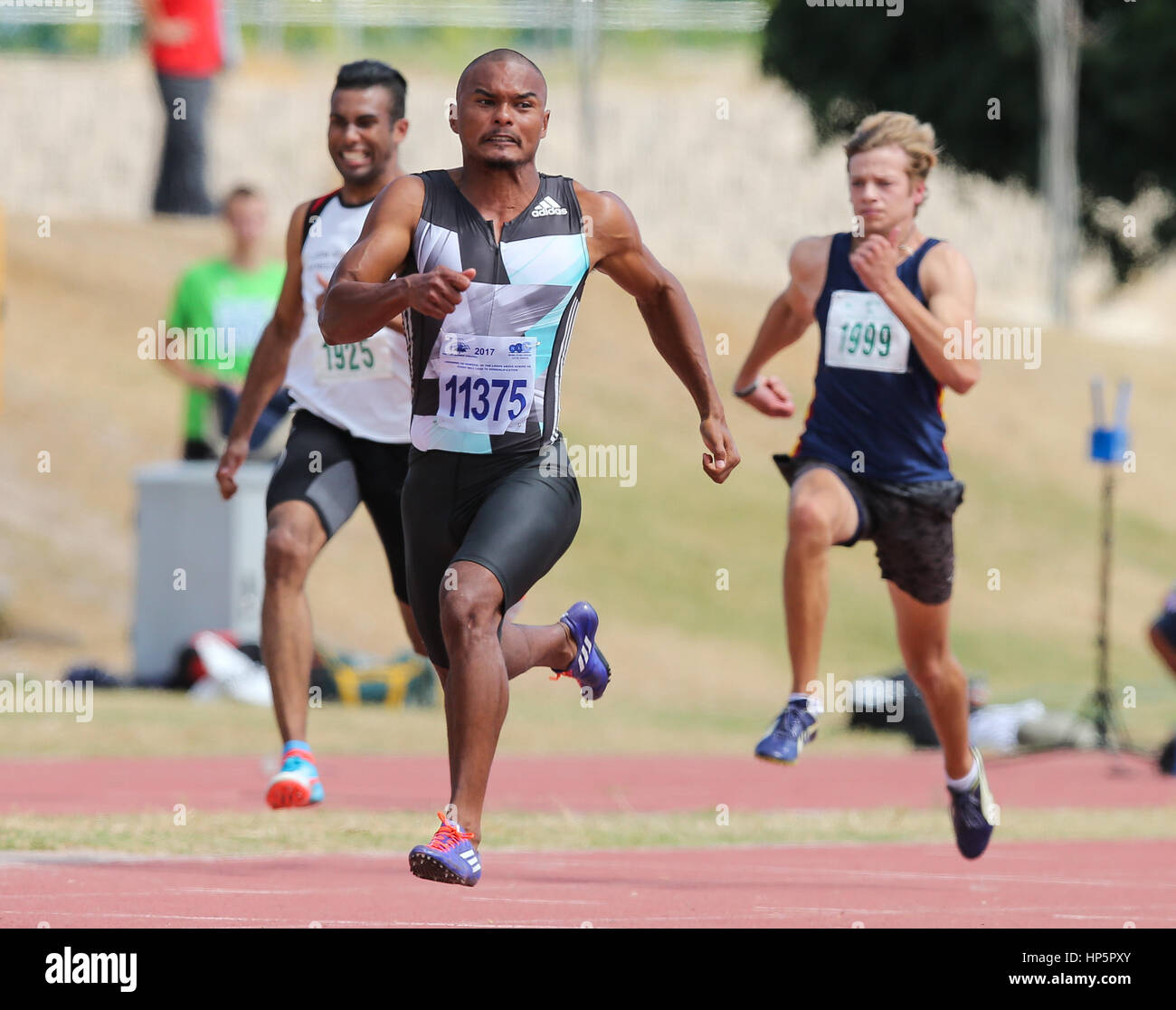 Cape Town, South Africa. 18th February, 2017. Roscoe Engel of Tygerberg ...