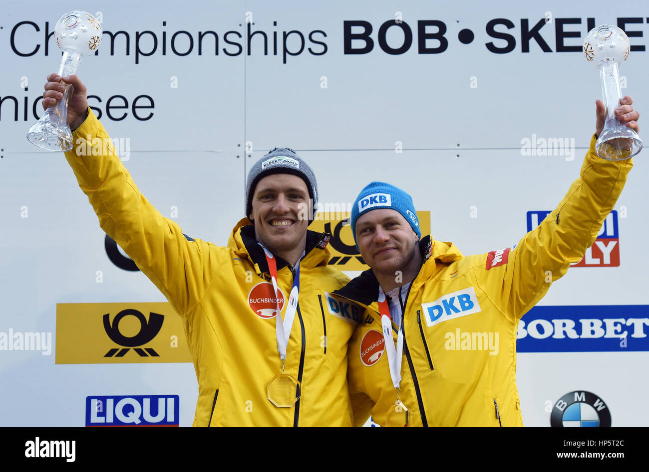 Bobsleigh athletes Francesco Friedrich (l) and Thorsten Margis from ...