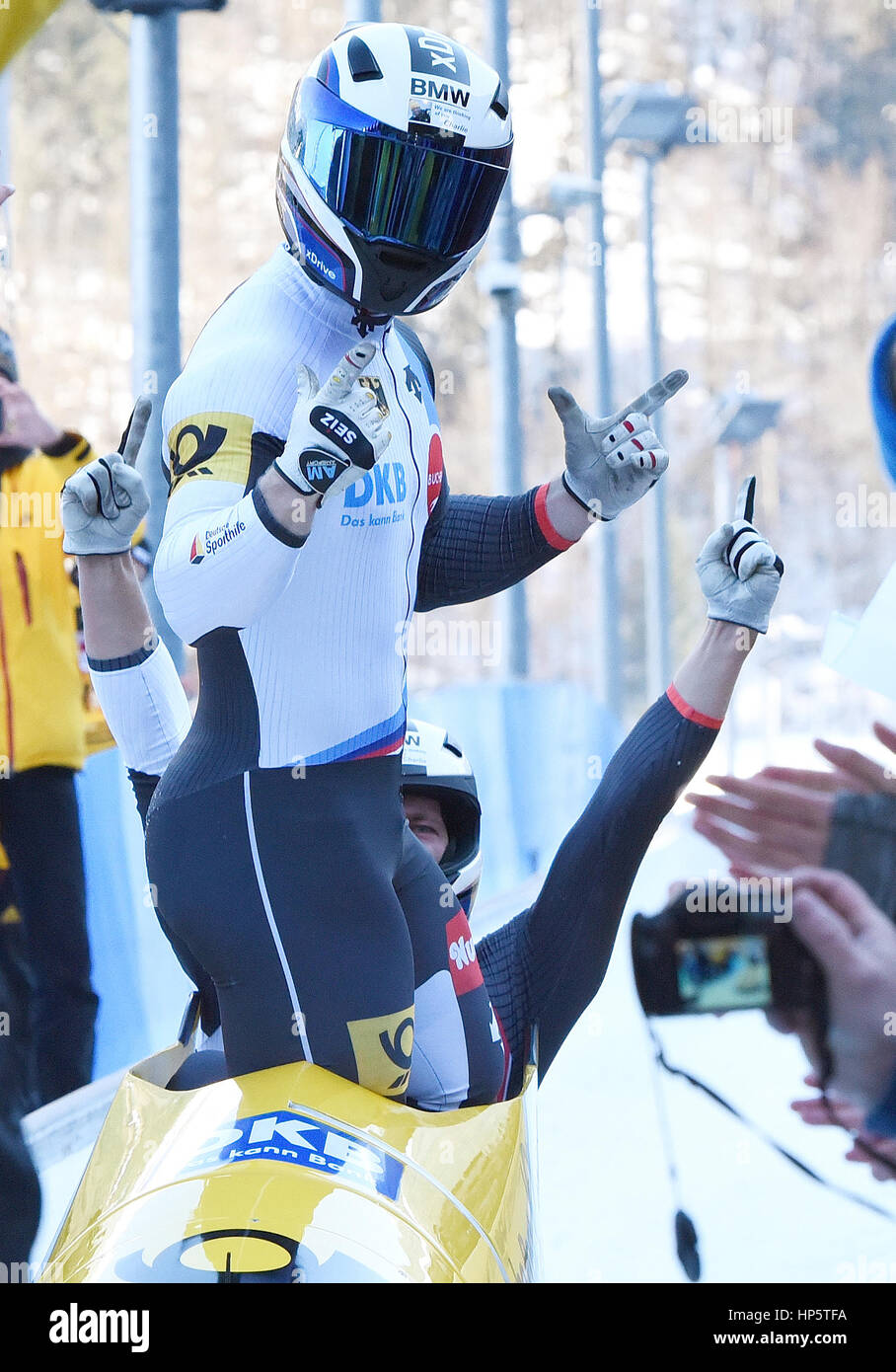 Bobsleigh athletes Francesco Friedrich and Thorsten Margis from Germany ...