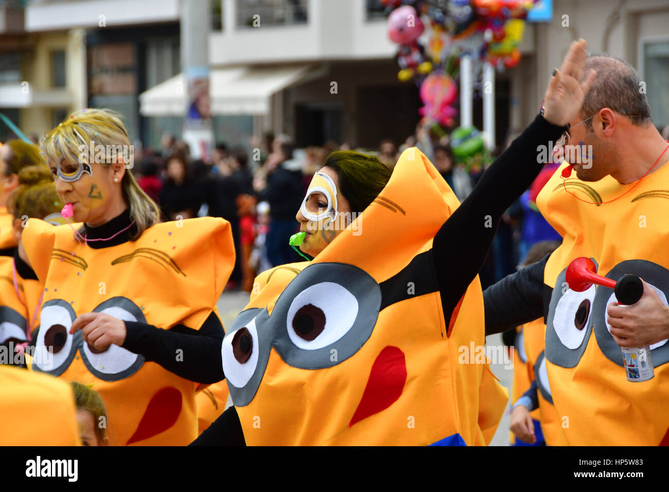 Argolida , Greece,19th February 2017.Carnival participate in Carnival ...