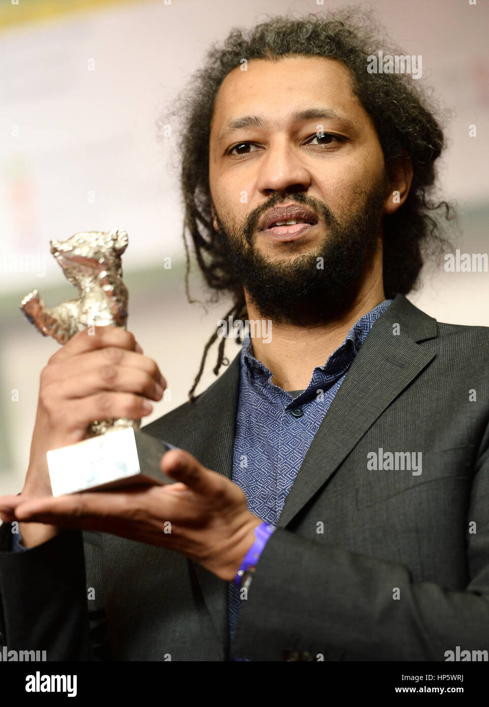 Director Alain Gomis from France, who won the Silver Bear Grand Prize ...