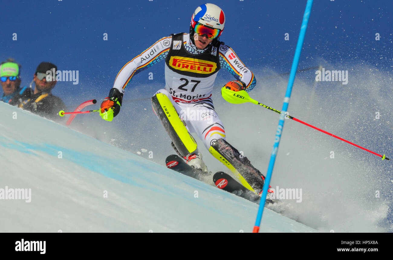 Linus Strasser from Germany in action during the 1st run of the men's ...