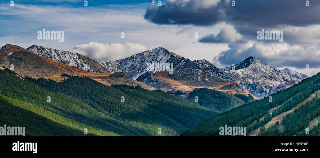 A Beautiful Winter Scene in the Colorado Mountains Stock Photo - Alamy