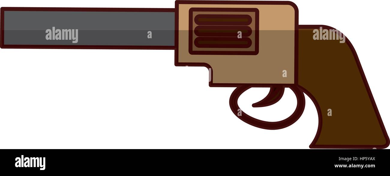 cowboy gun isolated icon vector illustration design Stock Vector Image ...