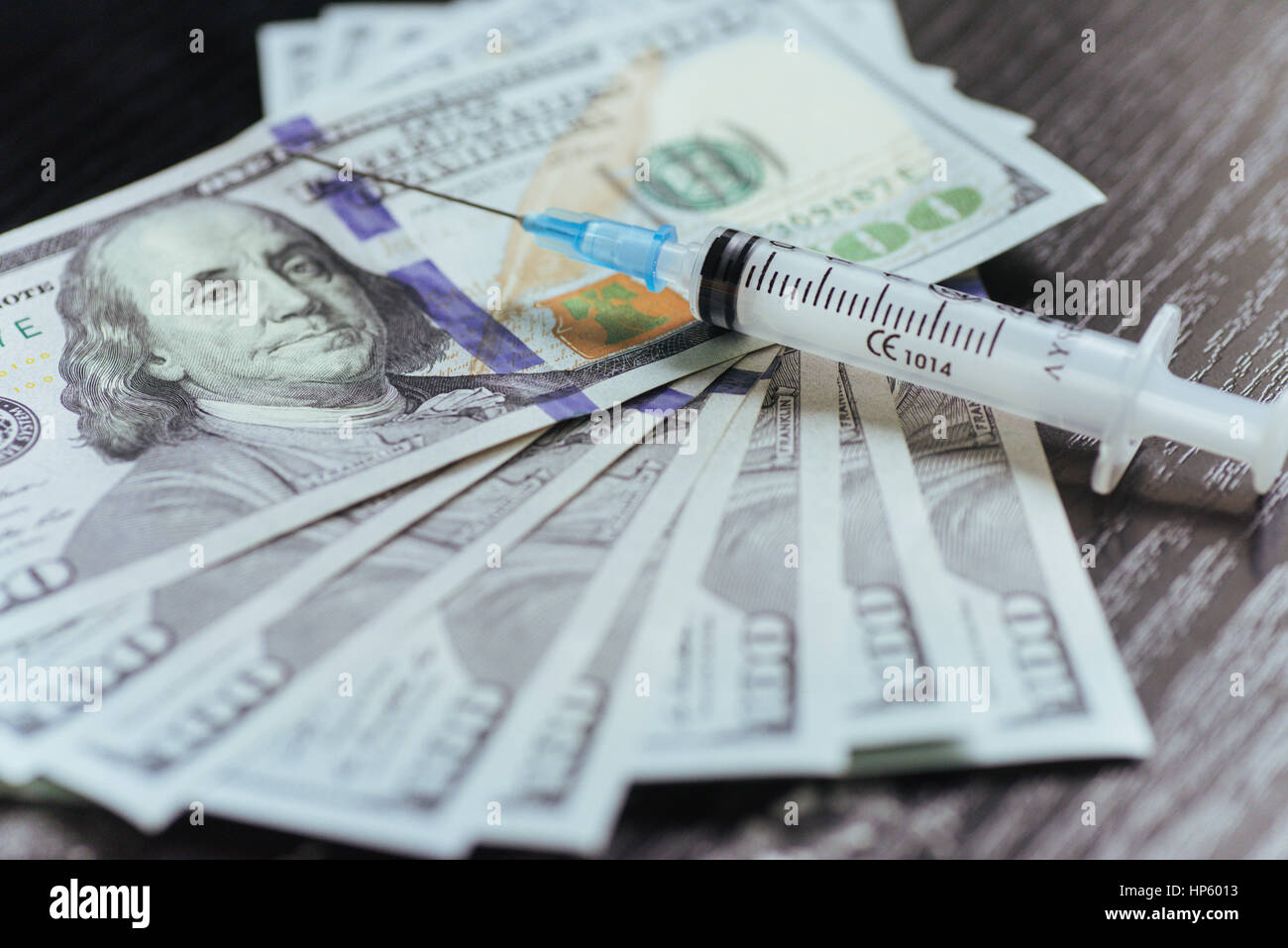 drug, dollar, money, addiction and substance abuse concept - clo Stock ...