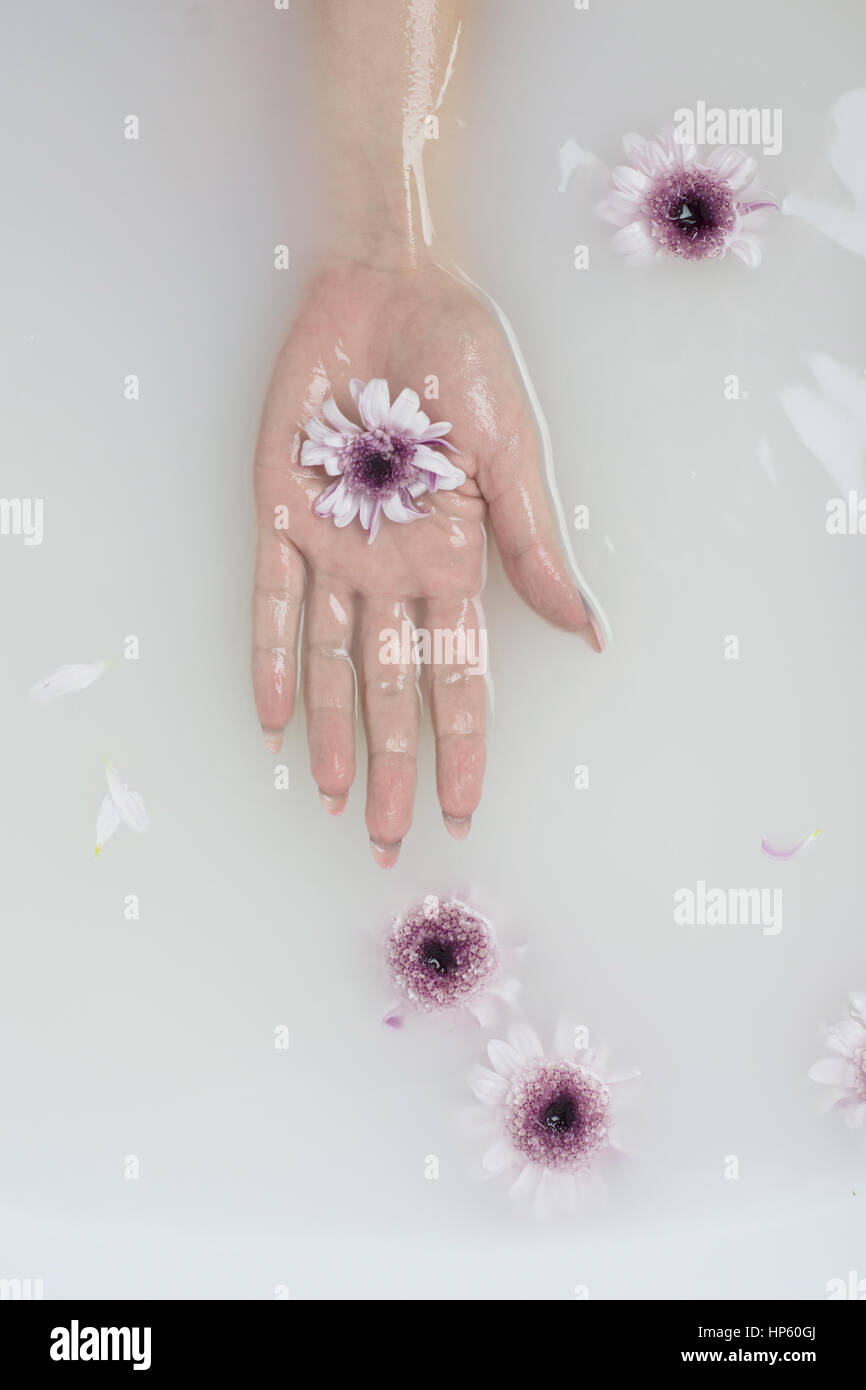 Hand Spa Flowers High Resolution Stock Photography and Images - Alamy